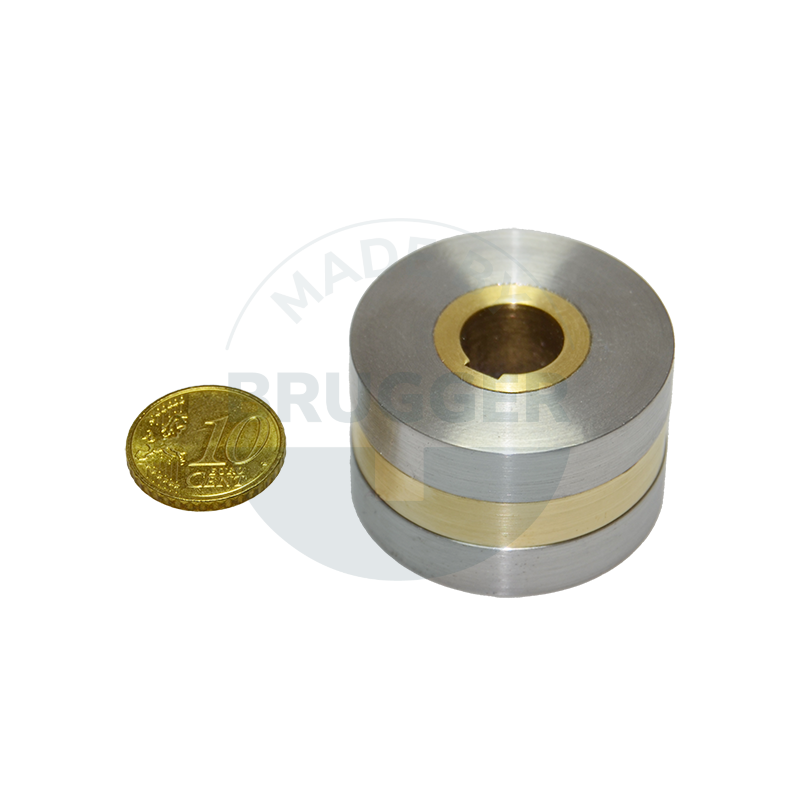 Magnetic wheels with two-pole pitch made of NdFeB, bore with fit ...
