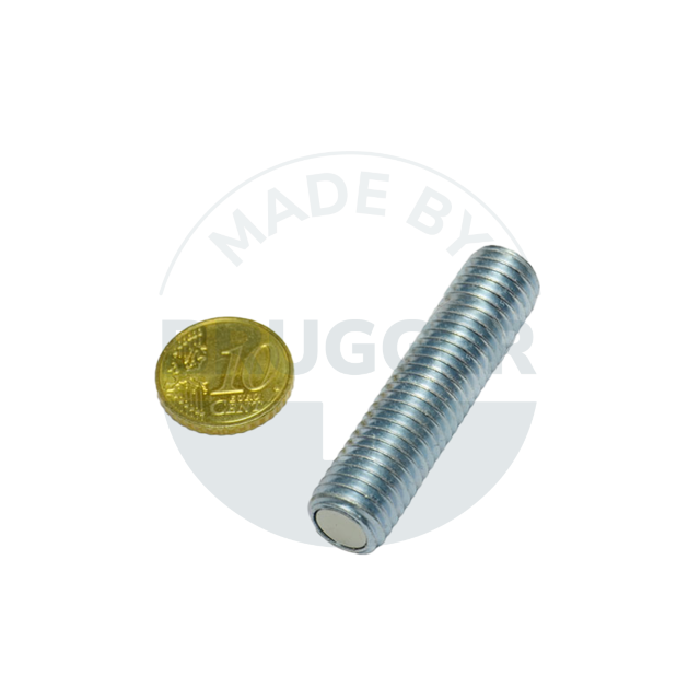 Topfmagnete aus NdFeB, Stahlgehäuse, mit Außengewinde und ...